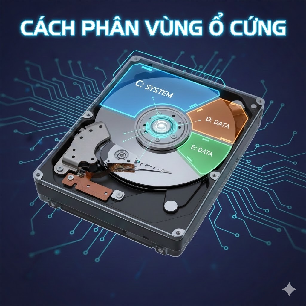 Cách phân vùng ổ cứng trên Windows đơn giản, an toàn - Felix Computer